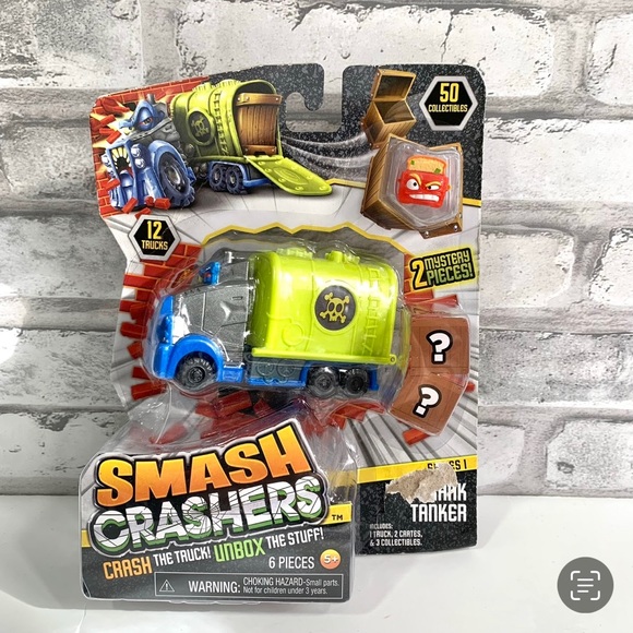 Toys | Smash Crashers Frank Tanker Series 1 With 2 Mystery Pieces ...